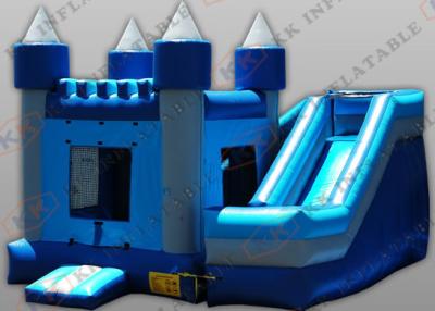 Cina Il campo da giuoco fa scorrere il blu rimbalzante del castello della Camera per la tela cerata del PVC dell'annuncio pubblicitario 0.55mm in vendita
