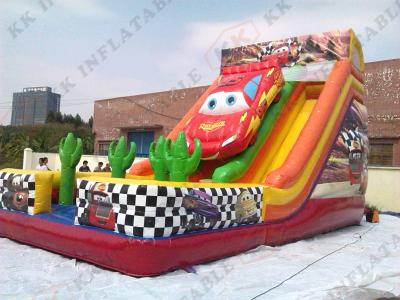 Cina Giochi locativi dello scorrevole dei buttafuori dei bambini di uso di evento del parco di divertimento dello scivolo gonfiabile dell'automobile in vendita