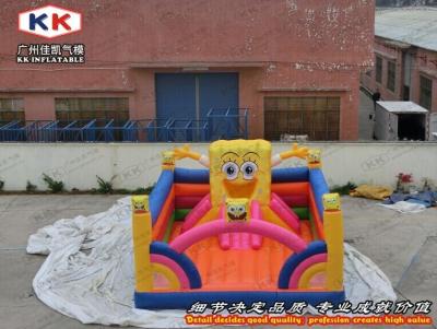 Cina Spongbob scherza i buttafuori Trampulin dell'aria gonfiabile per l'annuncio pubblicitario del parco in vendita