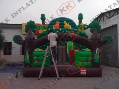 Cina Castello di salto gonfiabile del parco di divertimenti, Camera di salto gonfiabile per divertimento dei bambini in vendita