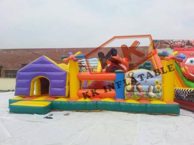 Cina Castello di salto gonfiabile della tela cerata del PVC, buttafuori di salto gonfiabili all'aperto di Commerical in vendita
