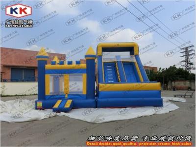 Cina Castello di salto gonfiabile divertente con lo scorrevole, Camera rimbalzante gonfiabile su misura in vendita