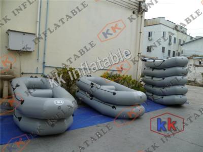 Cina Strati grigi da pesca innovatori del crogiolo gonfiabile rigido di PVC doppi per la famiglia in vendita