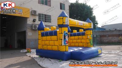 Cina Castello di salto gonfiabile blu, letto di salto gonfiabile impermeabile in vendita