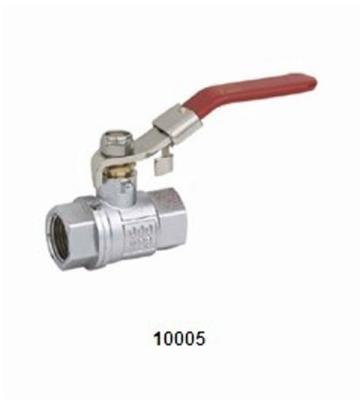 Cina Valvola a sfera d'ottone 10005 di pezzo fucinato con la placcatura di Chrome della maniglia di chiusura 600PSI in vendita