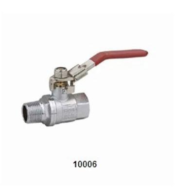 Cina Valvola a sfera d'ottone 10006 di pezzo fucinato con la placcatura di Chrome della maniglia di chiusura 600PSI (maschio-femminile) in vendita