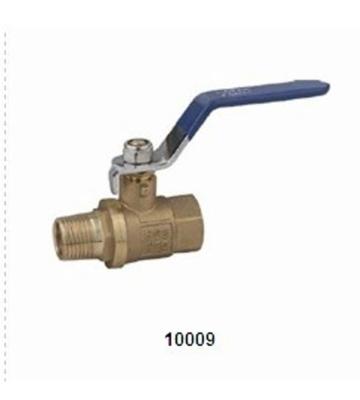 Cina Valvola a sfera d'ottone 10009 di pezzo fucinato con colore d'ottone shotting 600PSI (maschio-femminile) in vendita