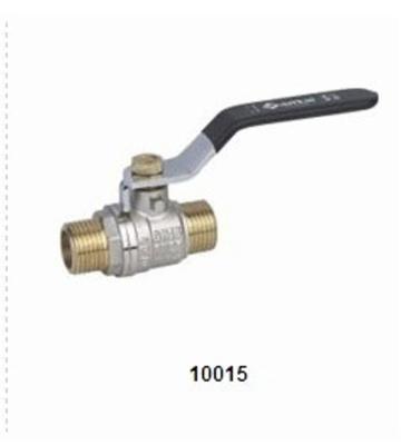 Cina Valvola a sfera d'ottone 10015 di pezzo fucinato con 25Bar nichelato in a grandezza naturale (maschio-maschio) in vendita