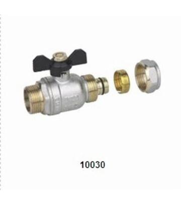 Cina Valvola a sfera d'ottone 10030 del filo maschio per 30Bar ed il tubo a più strati in vendita
