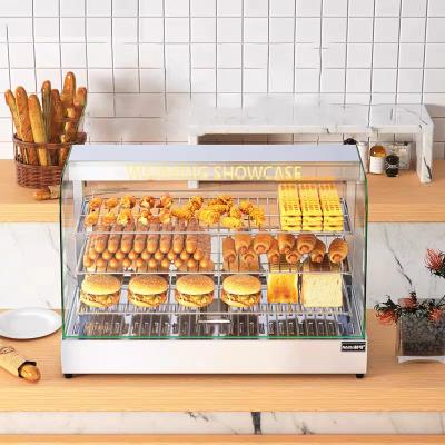 China Cheap Commercial Hot Electric Warming Cabinet Showcase Food Display Warmer for sale