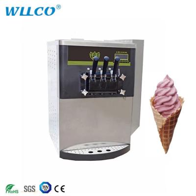 China China 220V/380V Counter Top 3 Nozzles Frozen Yogurt Soft Ice Cream Machine for sale