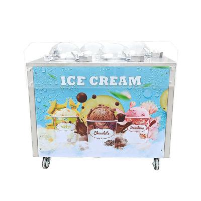 China Ice Cream Fruit Automation Stirring and Freezing Display Cabinet Movable and Convenient Ice Cream Freezer for sale