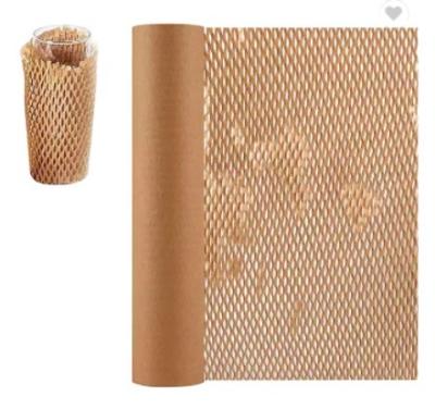 China Best Price Black White Brown Cushion Bottle Protection Kraft Honeycomb Paper Wrap for sale