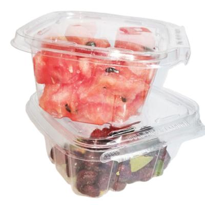 China Custom PET Clear Vegetable and Fruit Packing Box Stoarage Container PET Food for sale
