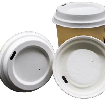 China Paper Water Cups 90mm Disposable Bagasse Cup with Lids for Sale for sale