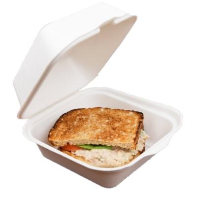 China Burger Box Fast Food Box Container 6 Inch 9 Inch Take Out Foam Box Supplier for sale