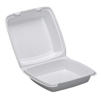 China Multisize Disposable Plastic Foam Food Container 8 Inch 9 Inch Fast Food Take Out Foam Box Supplier for sale