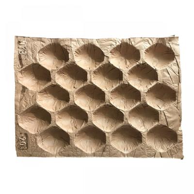 China Biodegradable Kraft Pulp Paper Alveoles Inserts for Round Fruit & Vegetable Trays Eco-friendly Alveoles Paper Fruit Tray for sale