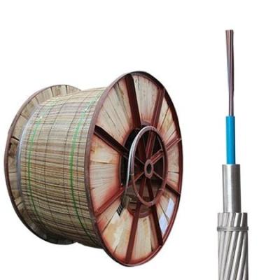 China OPGW Fiber Optic Cable 24 48 Core Singlemode G652D Power Line Communication Outdoor Optical Cable for sale