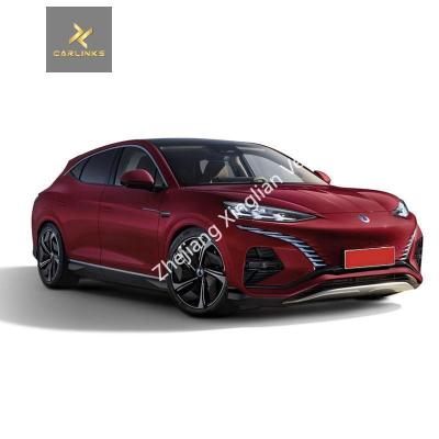 중국 501-800W 48V 덴자 N7 EV Awd 5 좌석 범위 630km 최대 속도 180km/h 전기 MID SUV 자동차 판매용