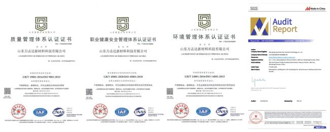 Quality management certifications