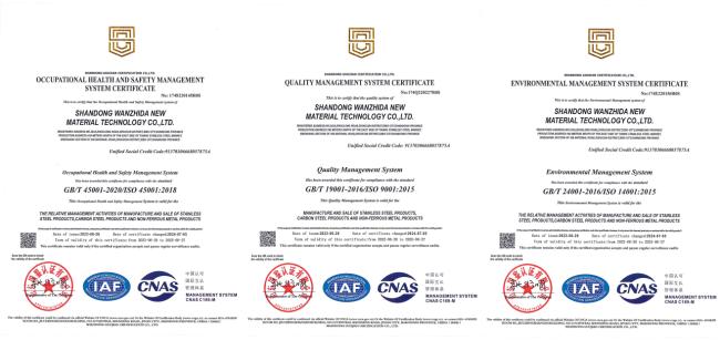 ISO certification document