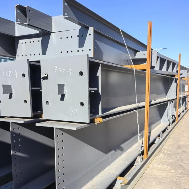 Steel structure building exterior view