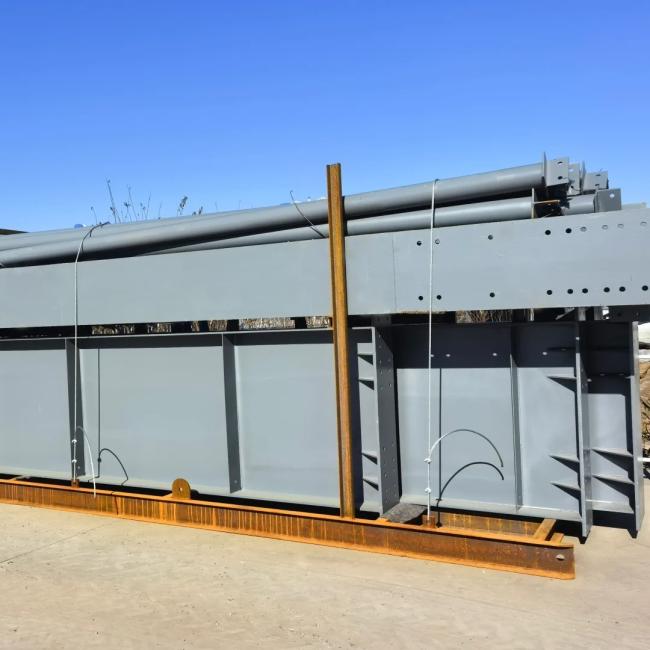 Industrial steel building interior