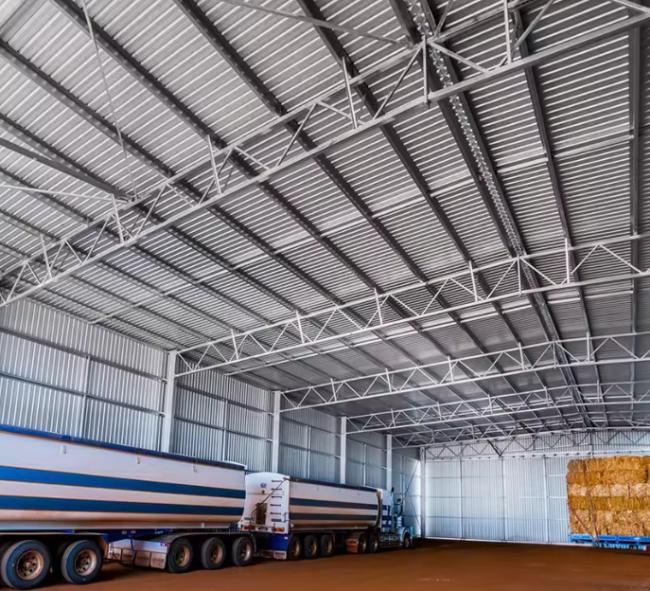 Steel structure building construction process