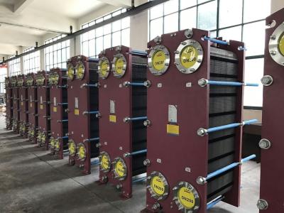 中国 Gasketedのチタニウムの平らな版PHEの熱交換器の高い熱熱湯の移動 販売のため