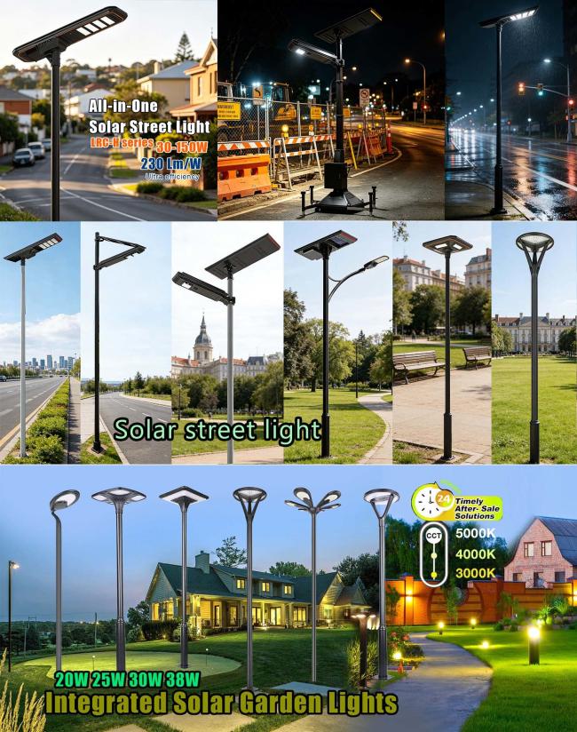 Integrated solar street lights&solar courtyard lights products