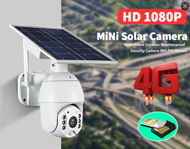 CCTV Camera De Surveillance Sans Fil Solar