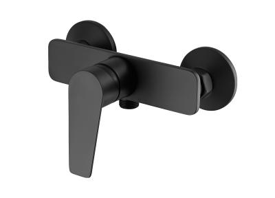 Chine Robinet mitigeur de douche en laiton de haute qualité à levier unique Chrome noir mat à vendre