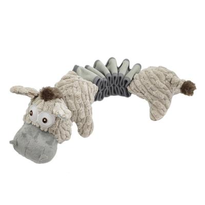 China Juguete de peluche para perros de burro Pequeño Interactivo Masticar juguete de remolque para perros pequeños Medianos y grandes en venta