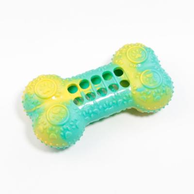 Cina Giocattolo per cani in osso masticabile TPR, erogatore di snack, alimentazione lenta, pulizia dei denti, resistente ai morsi in vendita