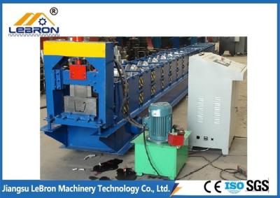 China Hydraulic guillotine Metal Gutter Roll Forming Machine CNC Control for sale