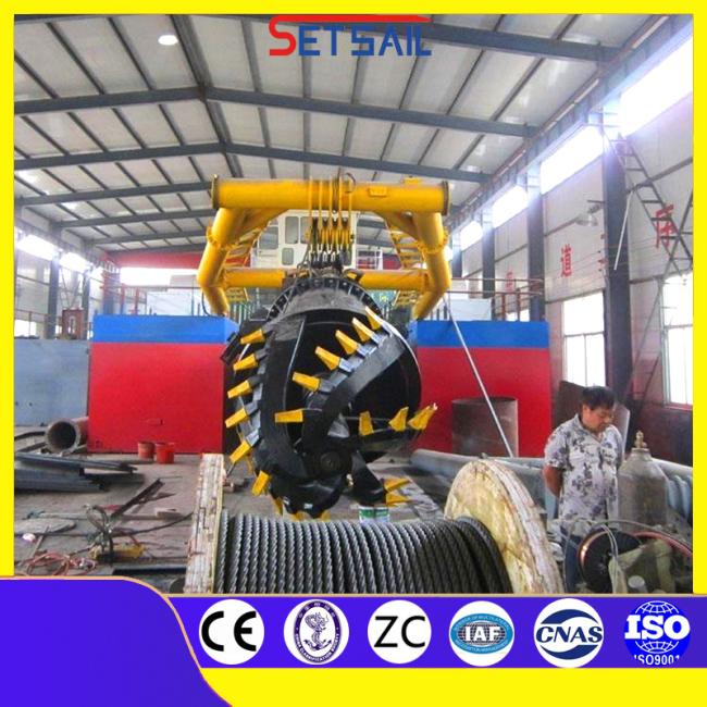 Set Sail Cutter Suction Head Sand Mining Dredge Equipment