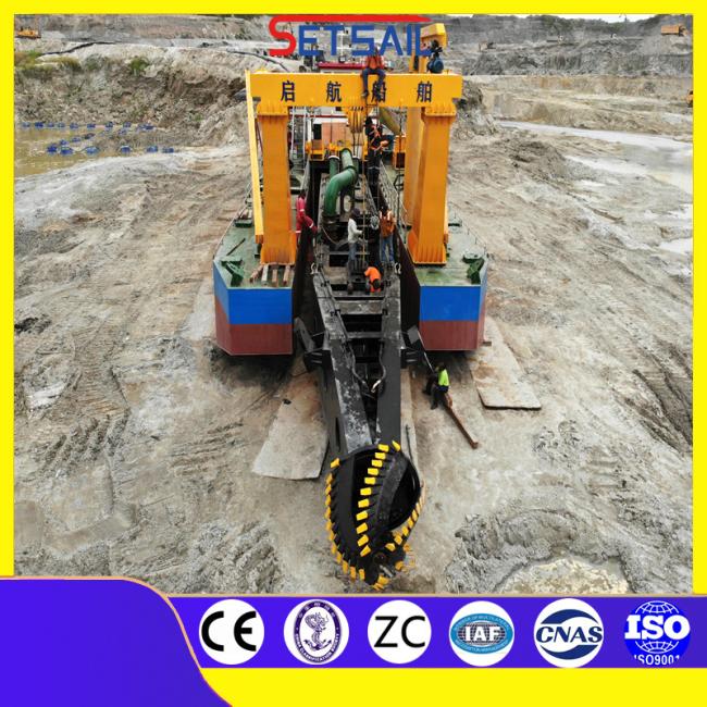 3 in 1 Cutter Suction Mining Dredger with Self Unloading