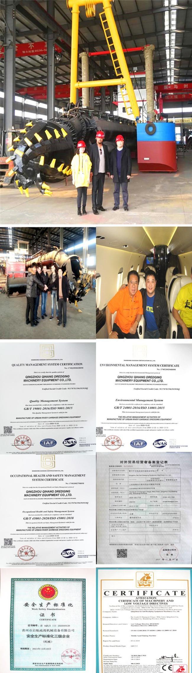 River Mining Gold and Diamond Dredger with Centrifuge Equipment