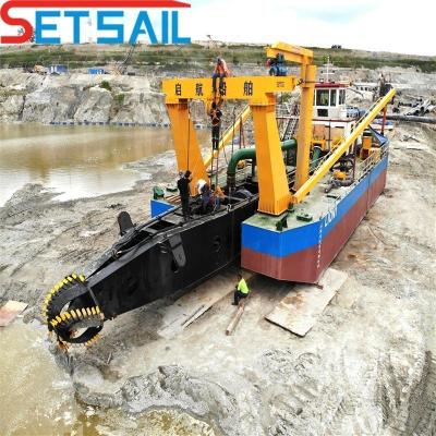 China 8 Zoll Hydraulischer Schneider Saugbagger Sandmaschine für die Baggerung Tiefe von 8 Metern zu verkaufen