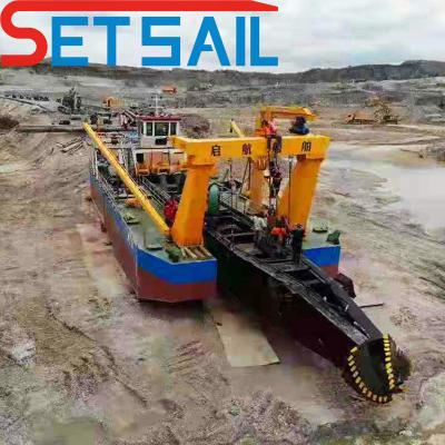 China 26 pulgadas cortador de succión de minería de dragado barco con flujo de agua 6000 metros cúbicos por hora en venta