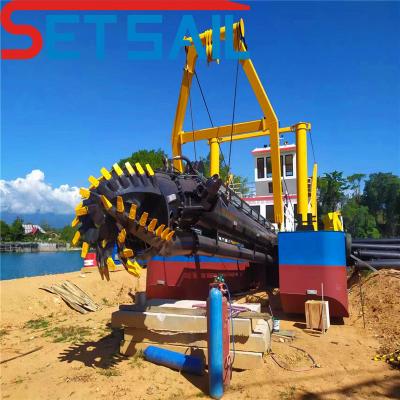 China 26 pulgadas cortador de succión de minería de dragado barco con flujo de agua 6000 metros cúbicos por hora en venta