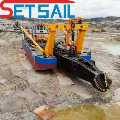 China 26 pulgadas cortador de succión de minería de dragado barco con flujo de agua 6000 metros cúbicos por hora en venta