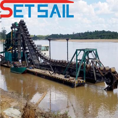 China Dredger de mineração terrestre com agitação de tambor de ouro à venda