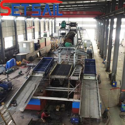 China 250 m3/hora excavadora de oro con cadena de cubo con 4kw*3-15kw*3 dispositivo de migración en venta