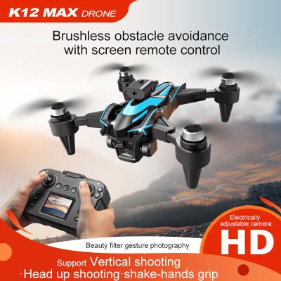 Китай Новейшие 3 HD камеры K12 Max Drone Optical Flow 4k Fpv инфракрасные препятствия избегание дроны складной квадрокоптер RC дроны игрушки продается