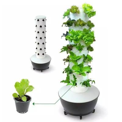 China Groothandel Fabrieksprijs Hydroponisch groeisysteem Toren met LED-groeilamp Tuin Aeroponics systeem Te koop