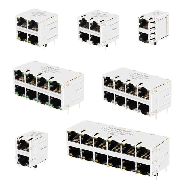 546-844-19磁気RJ45 1000基盤- Tジャックのメス コネクタLPJK0071CNL