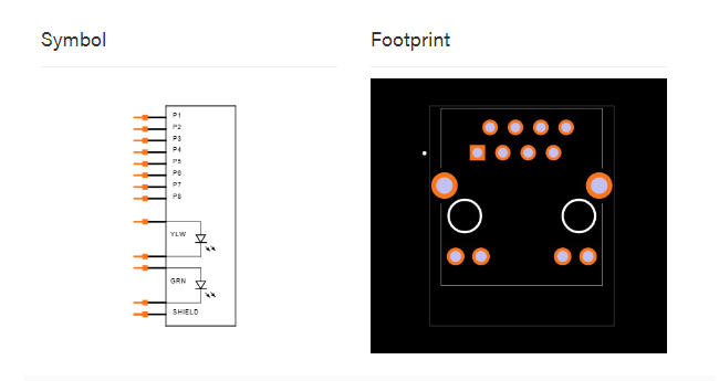 SS-7488S-YG-PG4-BA Symbol and Footprint