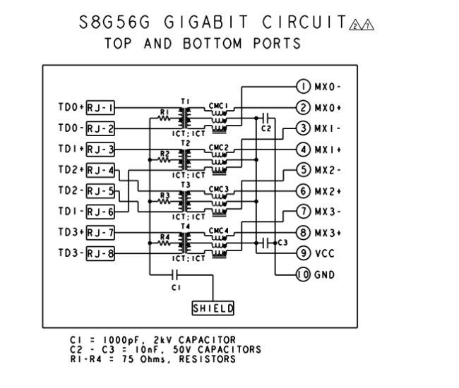 1-1840052-1 RJ45 2X1